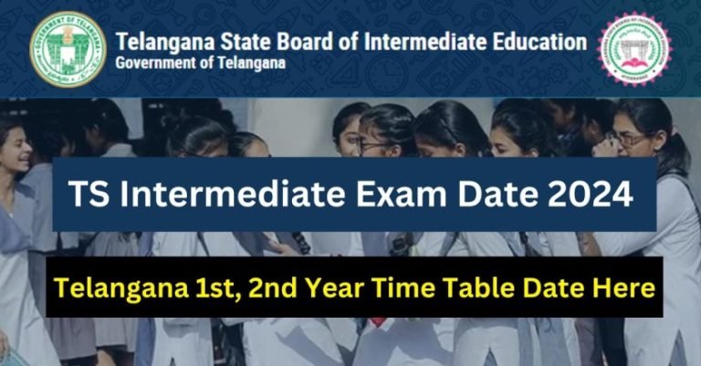 TS Intermediate Exam Date 2024 Out, Check Telangana 1st, 2nd Year Time ...